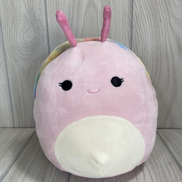 Squishmallows | Toys | Squishmallow Silvina 8 Snail Pink Tie Dye ...